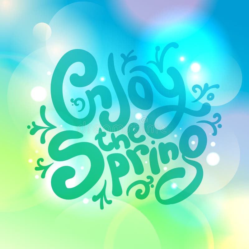 Enjoy the Holiday Quote Card with Beach Backdrop Stock Vector ...