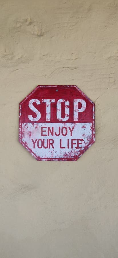 Enjoy stop Life coach stock image. Image of life, text - 270043769