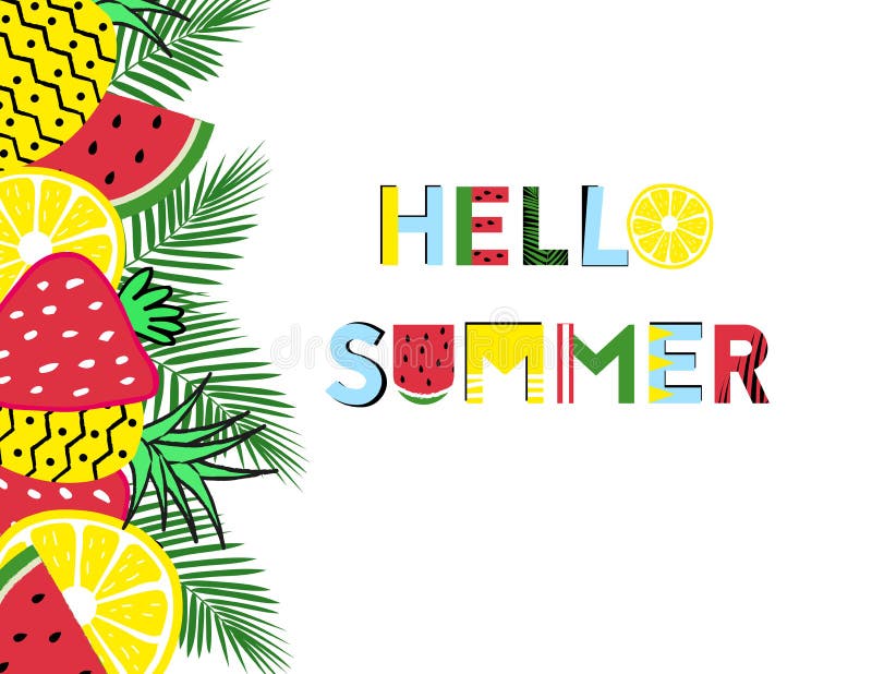 Enjoy summer time stock vector. Illustration of holiday - 92951781