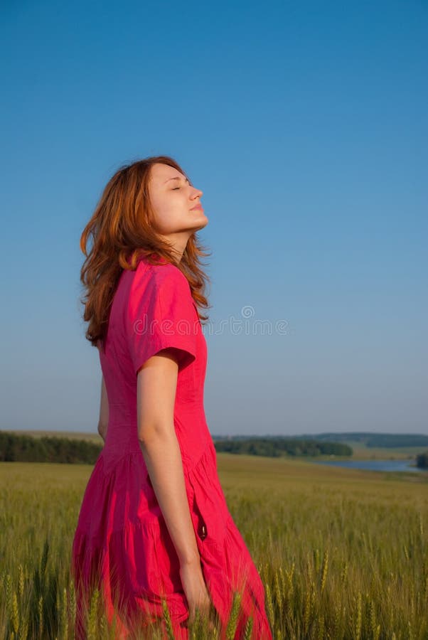 Enjoy the sunlight stock image. Image of hair, beauty - 14721499