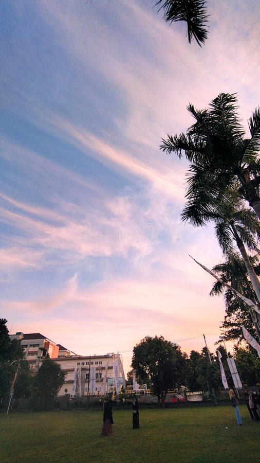 Enjoy the Sunset on Campus, Very Beautiful. Masha Allah Editorial ...