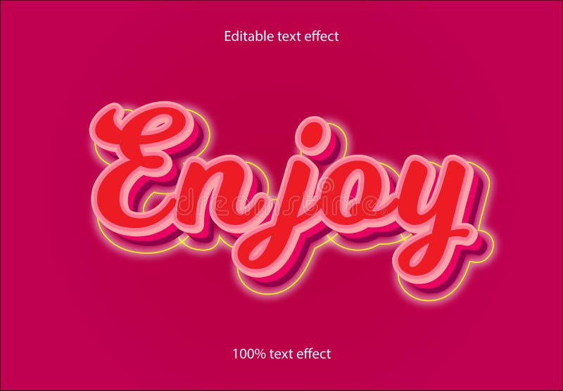 Pop Retro Word Art Enjoy Stock Illustrations – 59 Pop Retro Word Art ...