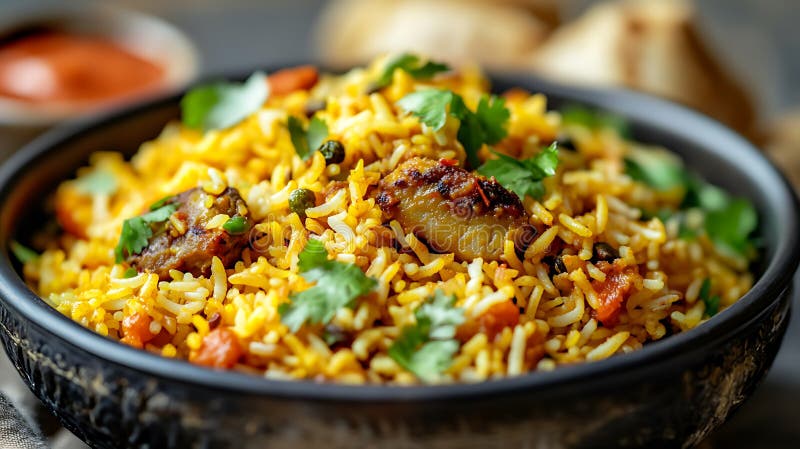 Enjoy the Ultimate Taste of Authentic and Delicious Biryani Stock Photo ...