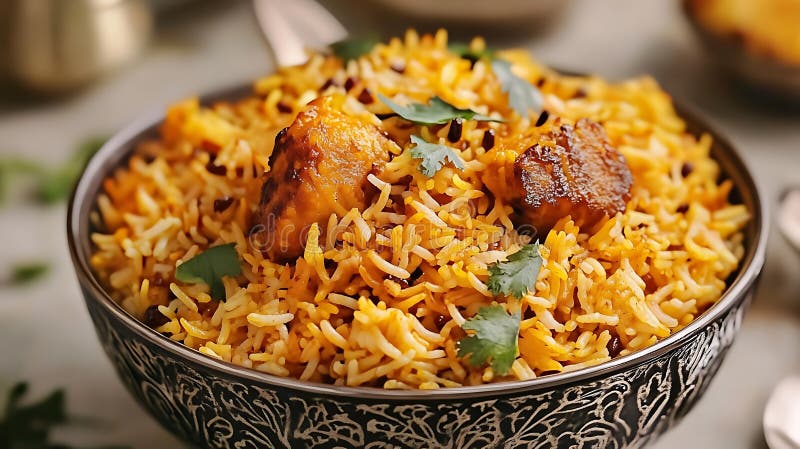 Enjoy the Ultimate Taste of Authentic and Delicious Biryani Stock Image ...