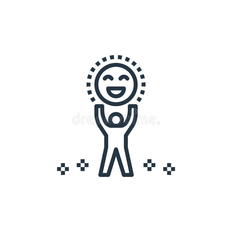 Enjoy Vector Icon Isolated on White Background. Outline, Thin Line ...