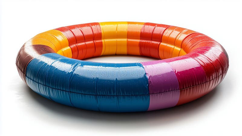 Enjoy Vibrant Summer Days with a Colorful Inflatable Pool Float Stock ...