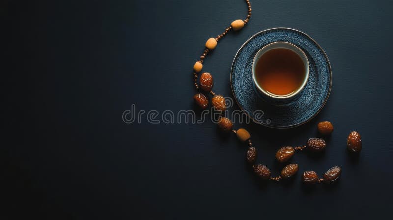 Enjoy Warm Beverage and Dates, Still Life Theme. with Aesthetic ...