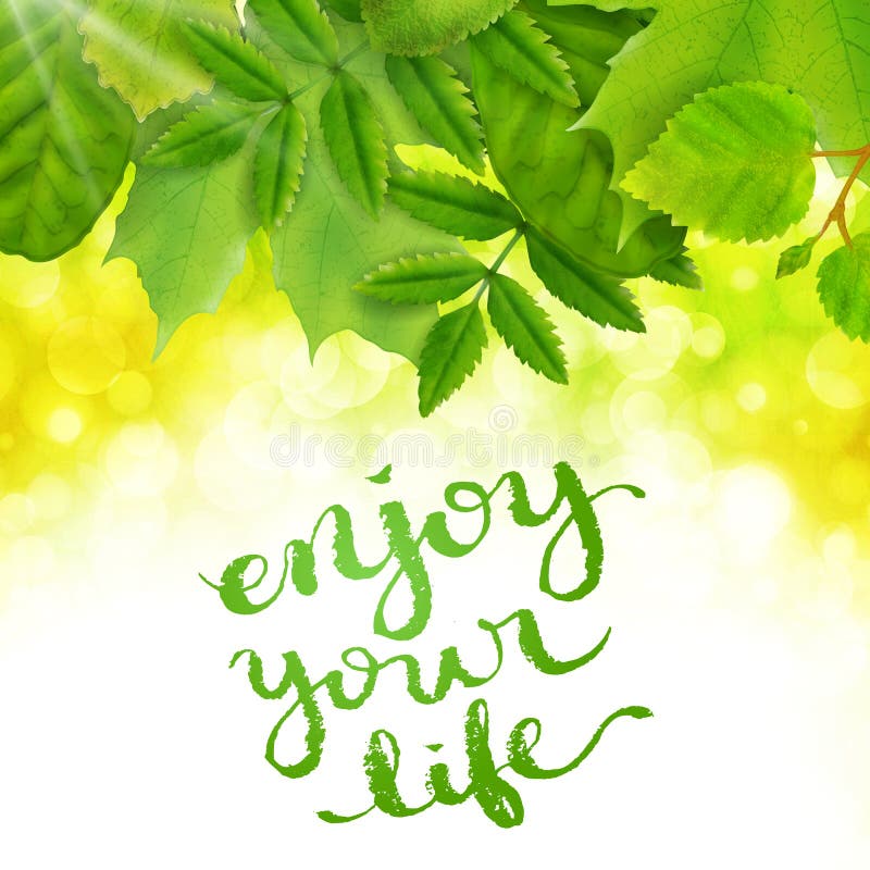 Enjoy Your Life Colorful Typographical Poster Stock Vector ...
