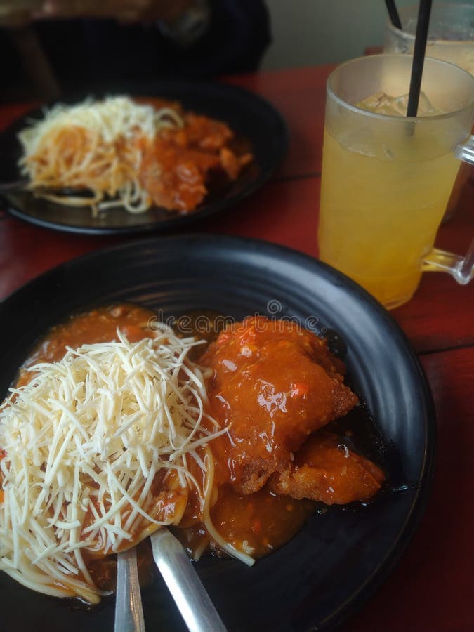 Enjoy your lunch stock image. Image of noodle, meat - 267562031