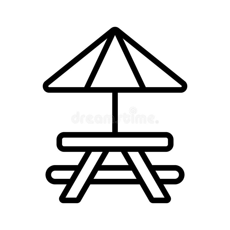 Enjoy Yourself with this Picnic Table Vector Icon that is really Easy ...