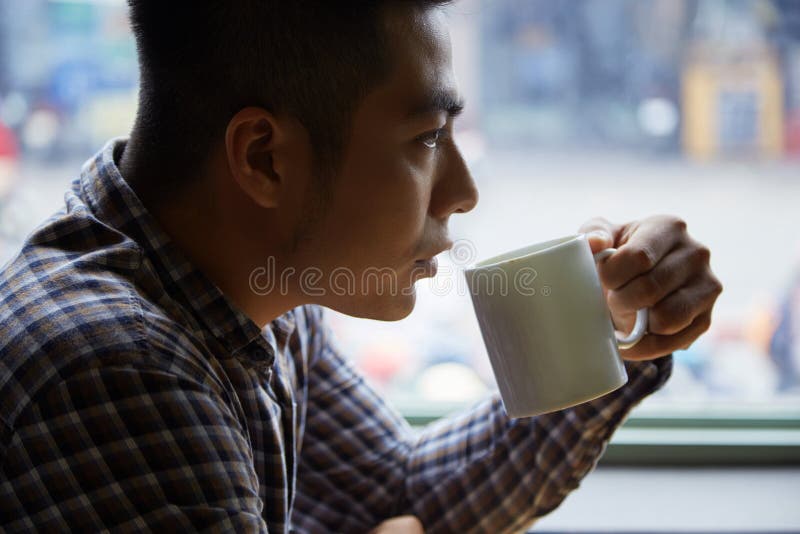 Enjoying coffee stock image. Image of casual, break - 118548285