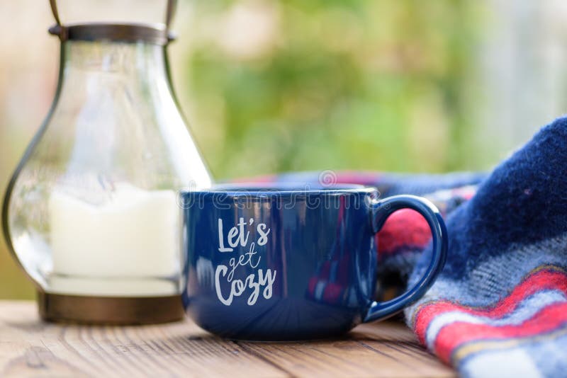 Enjoying a Cozy Warm Beverage in Autumn Stock Image - Image of fall ...