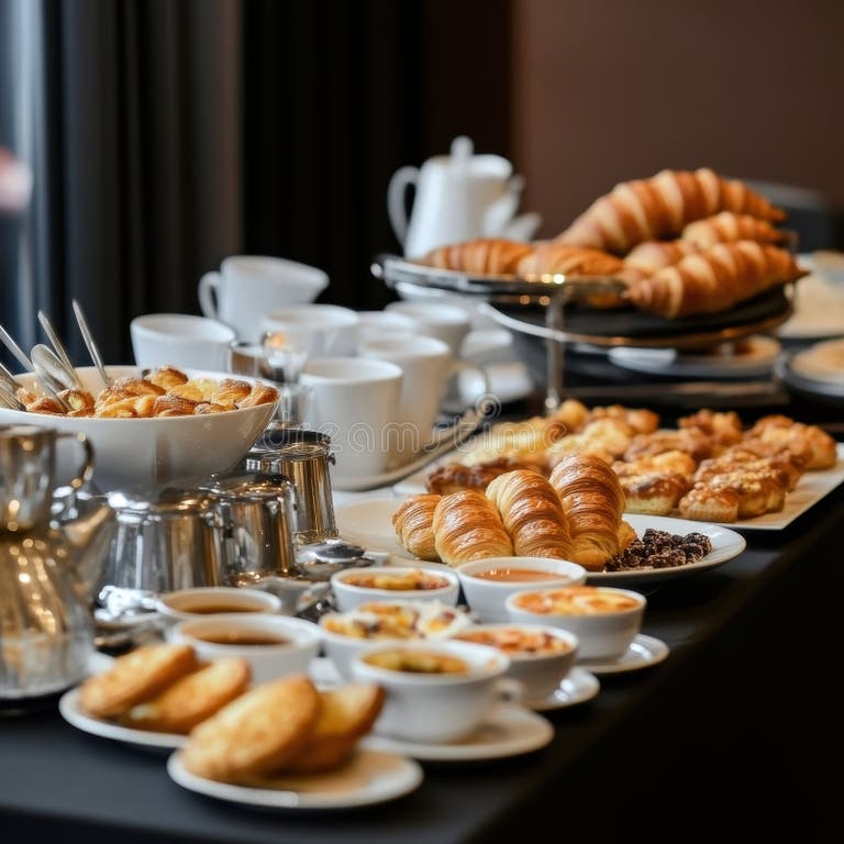 Enjoying a Delightful Coffee Break at the Hotel Conference with an ...