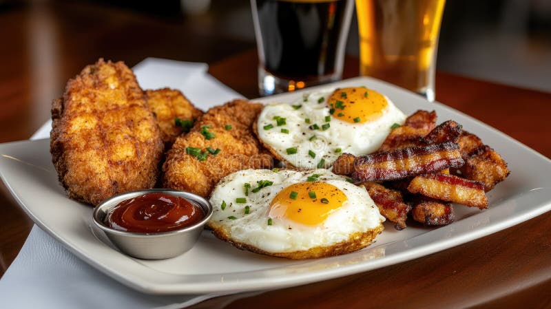 Enjoying a Hearty Breakfast at Wethersfield with Chicken Nuggets ...