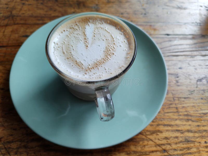Enjoying a Hot Latte in the Afternoon Stock Image - Image of shop ...