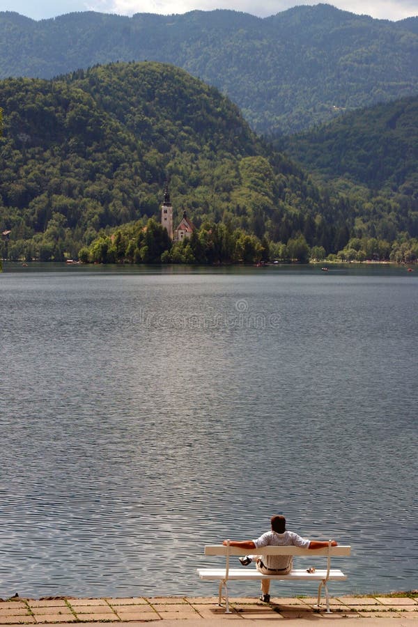 Enjoying the Lake View stock photo. Image of forests, interest - 4883450