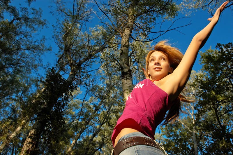 Enjoying nature stock photo. Image of human, female, lifestyles - 3277056