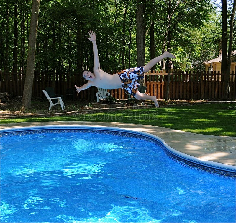 Enjoying the pool. stock photo. Image of sport, pool - 15283540