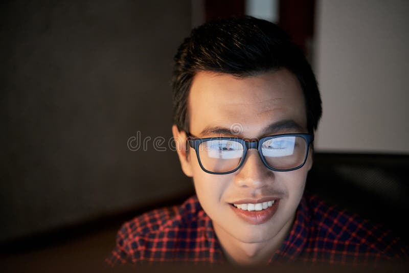 Enjoying programming stock photo. Image of young, lifestyle - 129216468