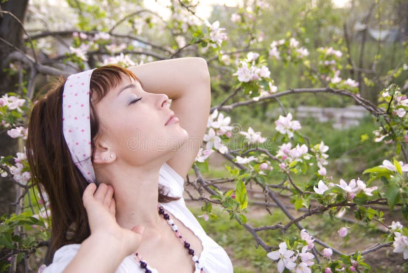 Enjoying the spring air stock photo. Image of beautiful - 14503516