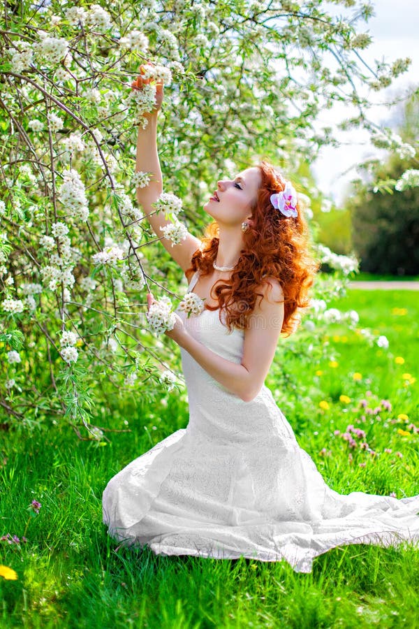 Enjoying spring stock image. Image of outdoors, innocence - 32302005