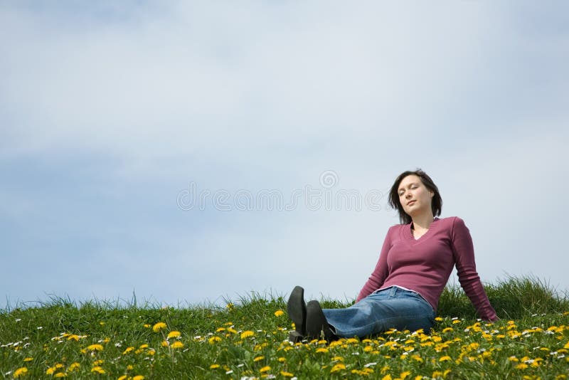 Enjoying spring time stock image. Image of brown, lifestyle - 2339795