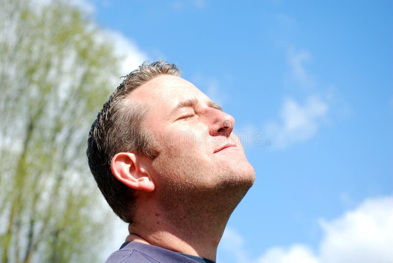 Enjoying the sun stock image. Image of summer, enjoy, warm - 4922741