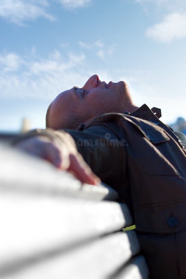 Enjoying the sun stock image. Image of dreaming, beautiful - 9230431