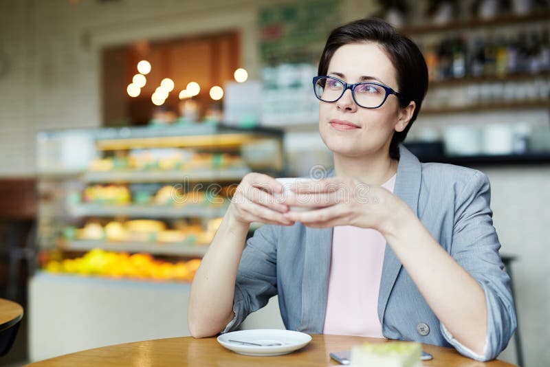 Enjoying tea stock image. Image of vision, career, expertise - 93684119