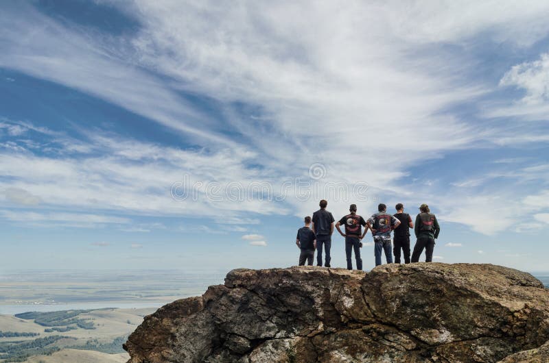 Man looking into distance editorial stock photo. Image of panorama ...