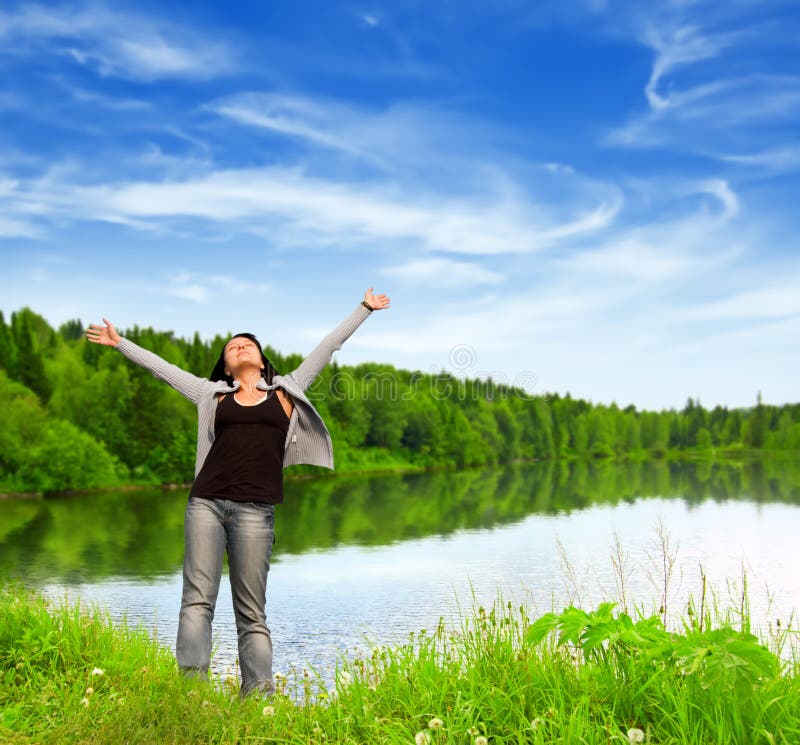 Enjoyment stock photo. Image of lake, person, activity - 16190846