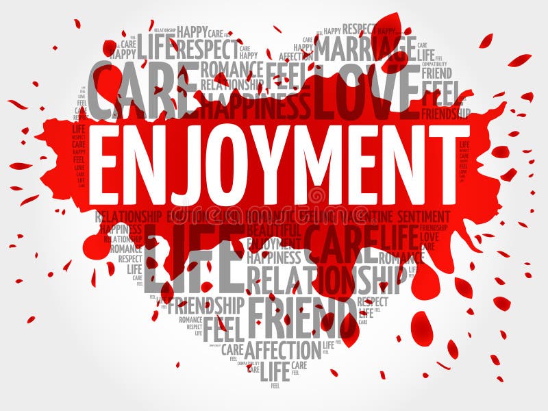 ENJOYMENT Word in Digital Style. Stock Vector - Illustration of grid ...