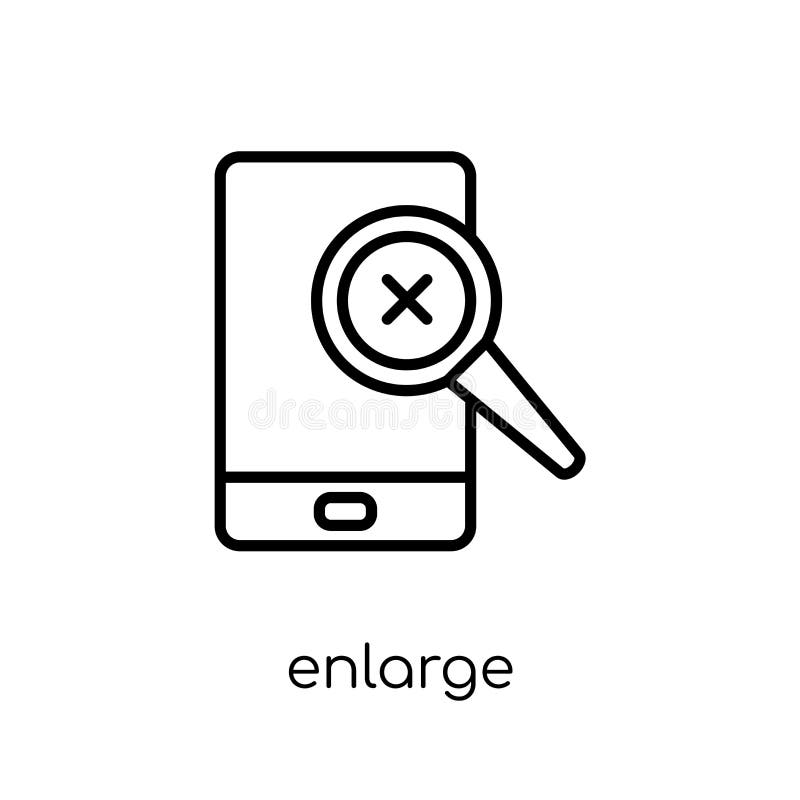 Enlarge Icon Vector Design Template Illustration Stock Vector ...