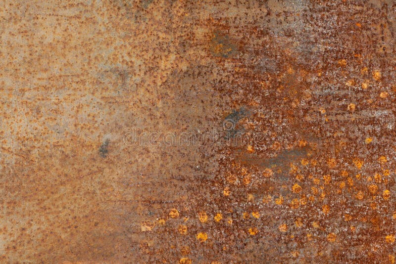 Old Metal Orange Painted Background with Streaks of Rust. Stock Image ...