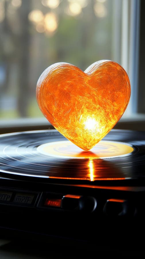 An Enlarged Image of a Radiant Heart Symbol Displayed on a Current ...