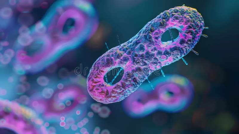 An Enlarged View of a Cell in Metaphase with the Chromosomes Aligning ...