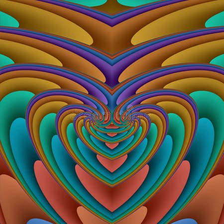 Enlarging spiral heart stock illustration. Illustration of spiral - 6333836