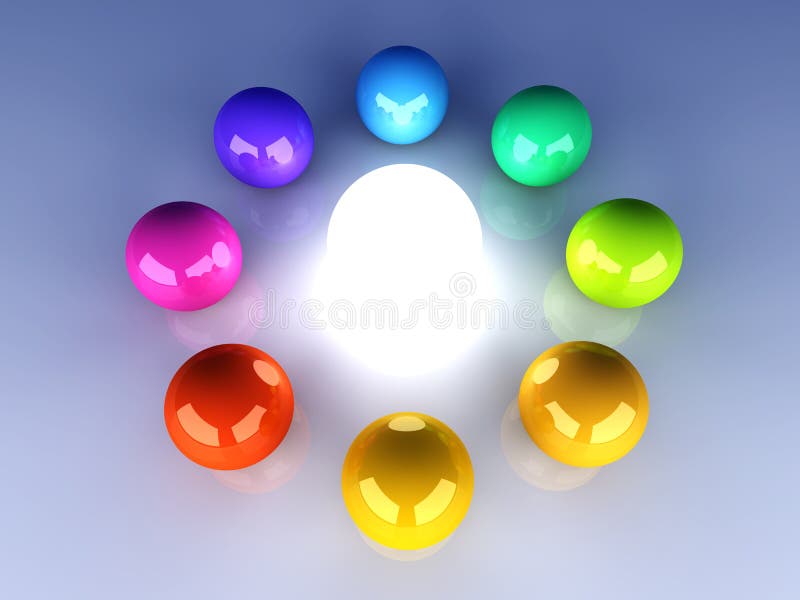 Sphere color wheel stock illustration. Illustration of decoration ...