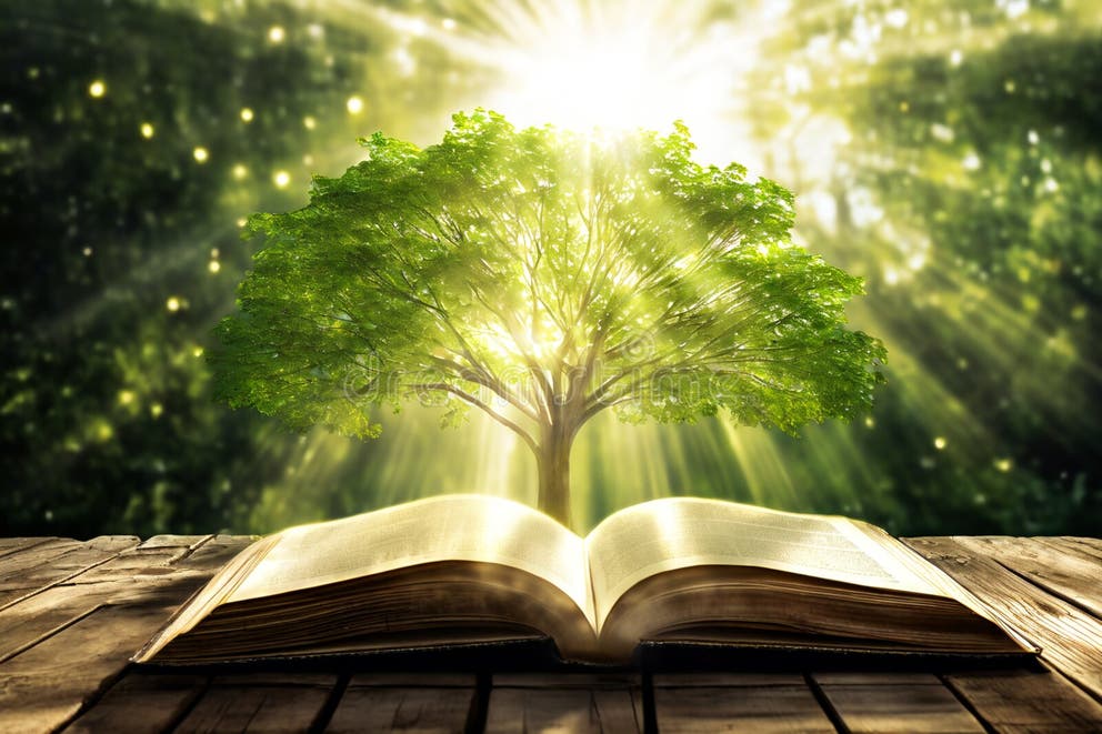 Enlightenment through Knowledge Stock Illustration - Illustration of ...