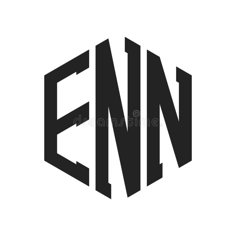 ENN Logo Design. Initial Letter ENN Monogram Logo Using Hexagon Shape ...