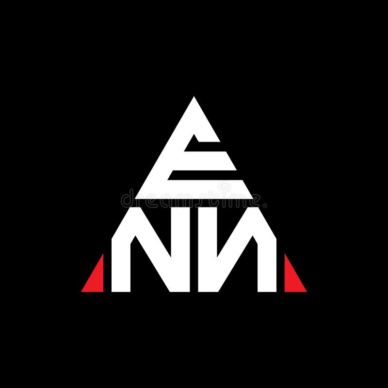 ENN Triangle Letter Logo Design with Triangle Shape. ENN Triangle Logo ...