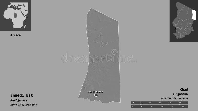 Ennedi Est, Region of Chad,. Previews. Bilevel Stock Illustration ...