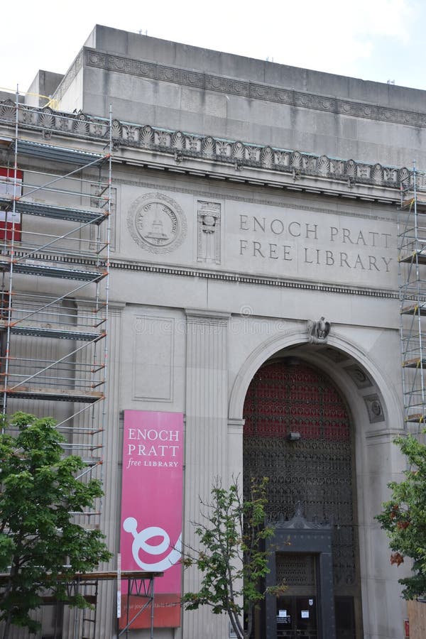 Enoch Pratt Free Library à Baltimore Photo éditorial - Image du ...