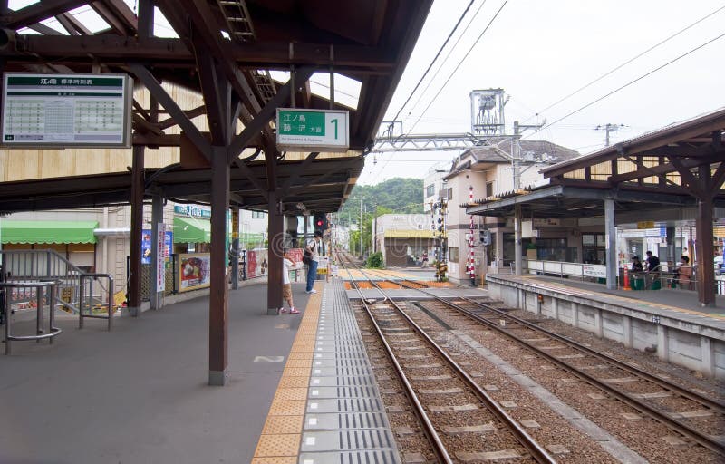 Enoden Fujisawa Station in Japan Editorial Stock Photo - Image of ...