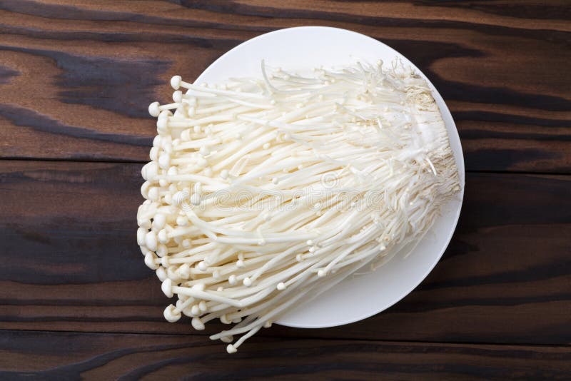 Enoki mushrooms stock image. Image of ingredient, food - 29430603