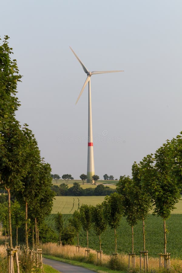 Enormous Wind Engine at the End Stock Photo - Image of clean, country ...