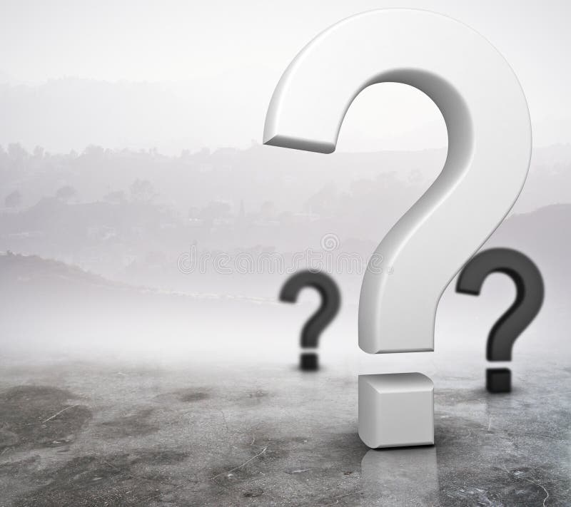 Enquiry concept stock illustration. Illustration of outdoors - 96579763