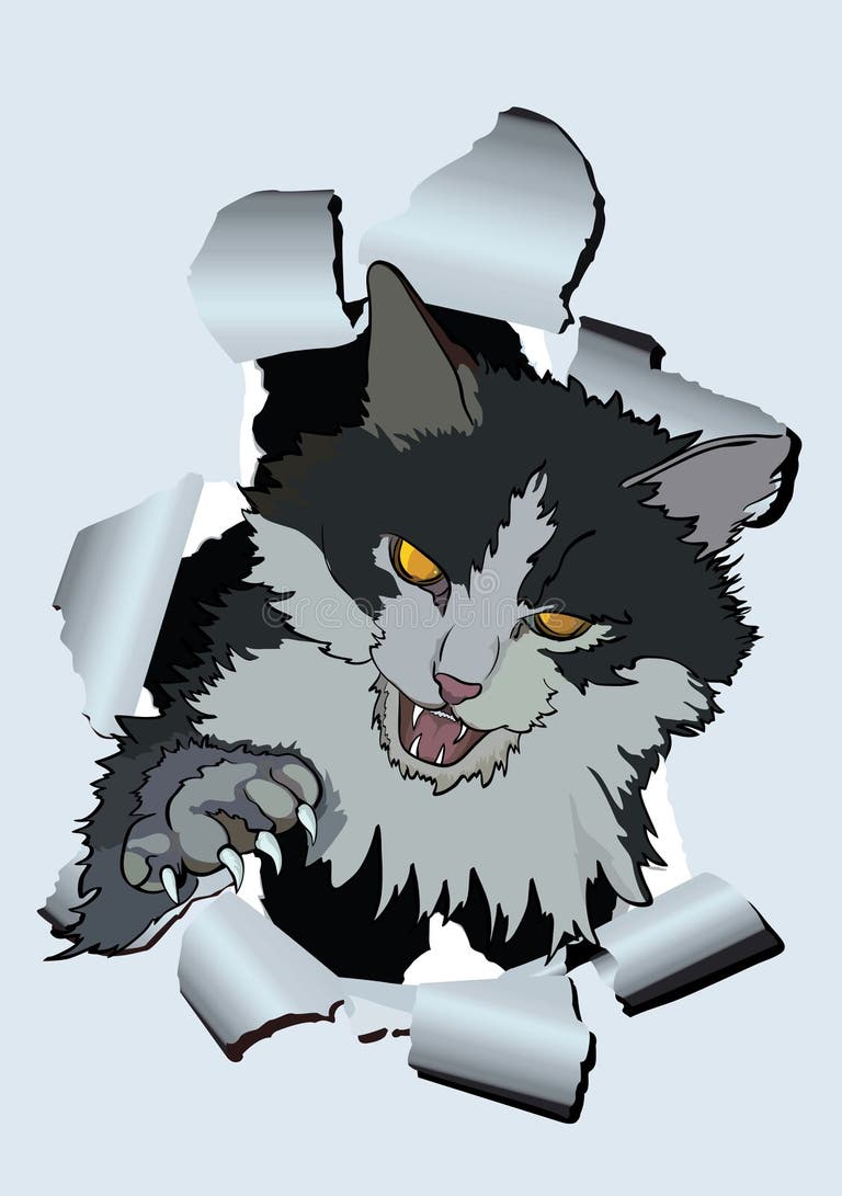 Cat Attack Stock Illustrations – 7,344 Cat Attack Stock Illustrations ...