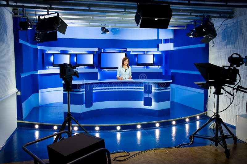 Enregistrement Au Studio De TV Image stock - Image du télévision ...