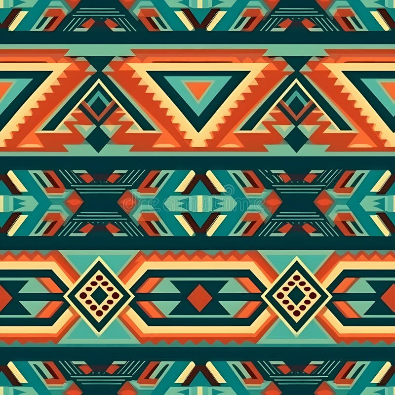 Enrich Your Designs with Seamless Aztec Patterns Stock Illustration ...